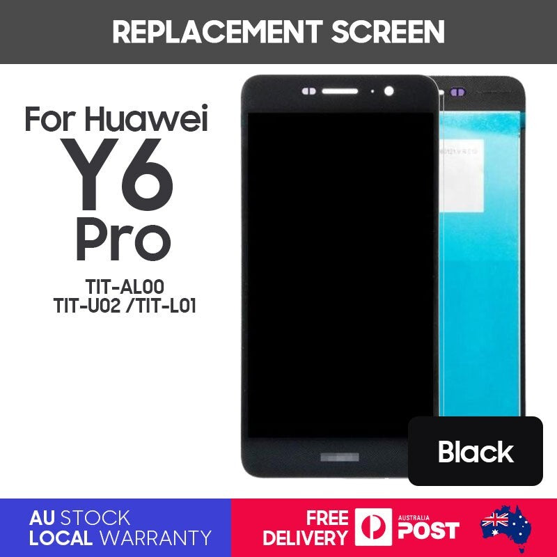 New Replacement LCD Display Touch Screen for Huawei Y6 Pro-Black – JS Tech